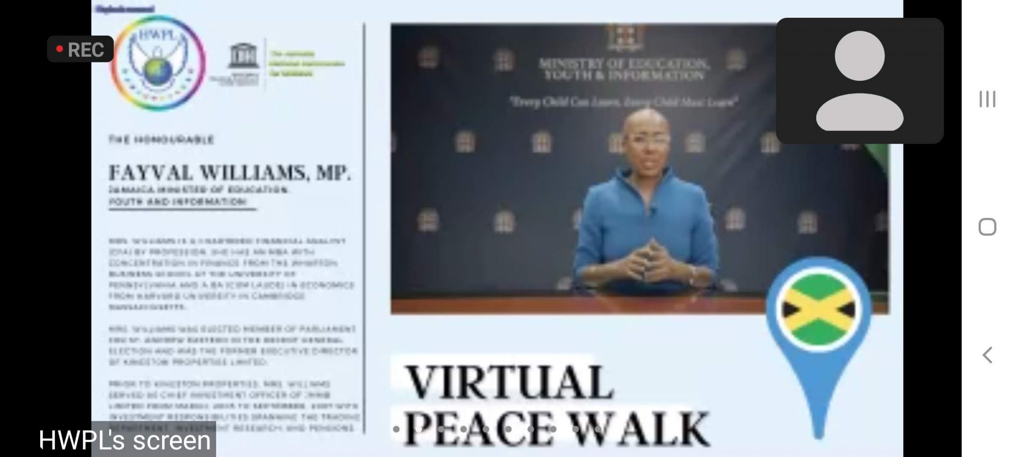 Inaugural Regional Virtual Peace Walk, 28 May 2021 – Jamaica National ...