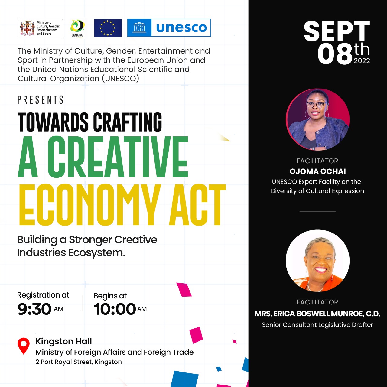 EU/UNESCO project meeting, 6-9 September – Jamaica National Commission ...