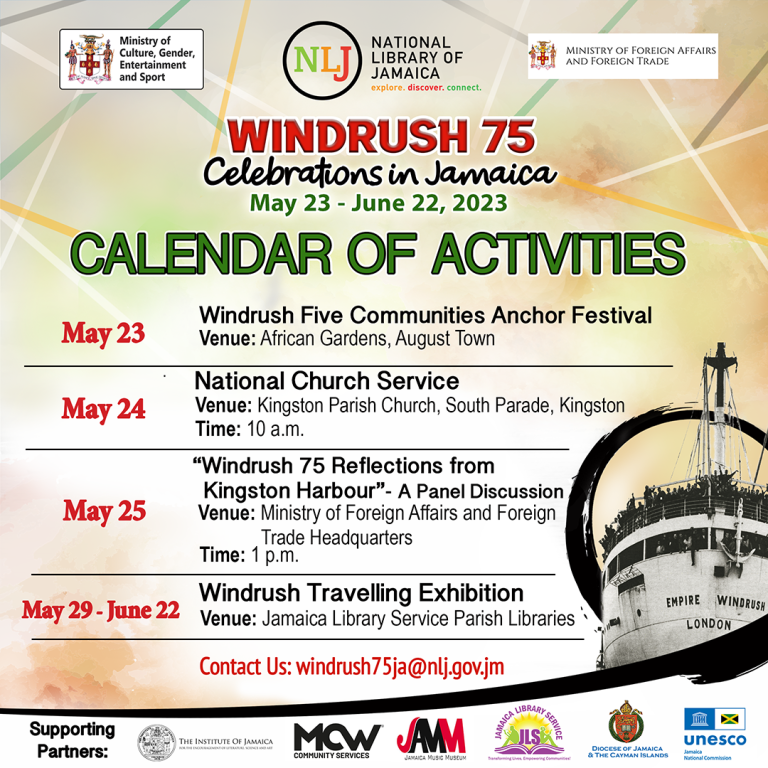WINDRUSH75 Celebrations in Jamaica – Jamaica National Commission for UNESCO