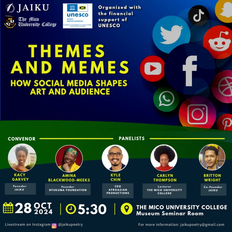 How social media shapes art and audience, 28 October 2024 – Jamaica ...